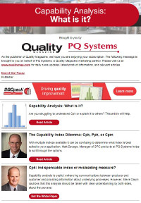 Content Blasts from Quality Magazine